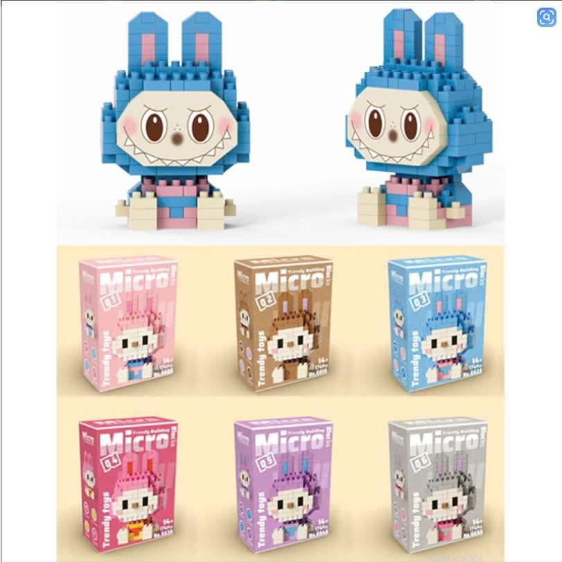 Lego Micro TRENDY labubu have a seat, cute Lego labubu assembly (Shop ...
