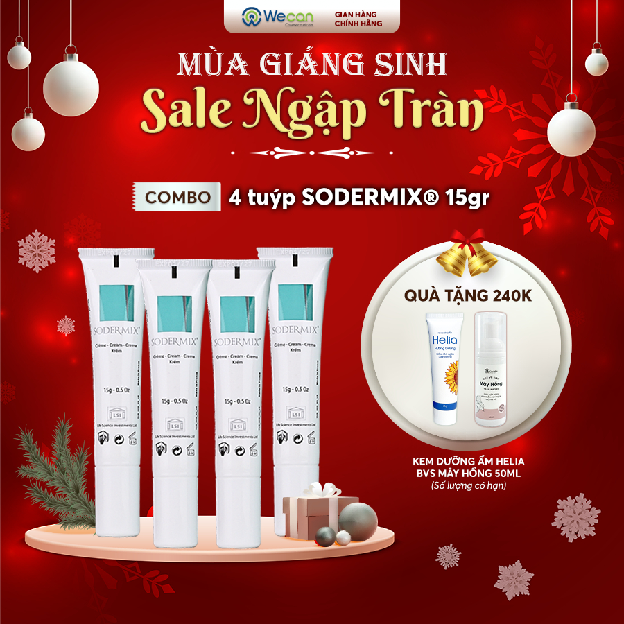 4 Tubes of SODERMIX 15g - Free 1 Moisturizer & 1 Mini Pink Cloud ...