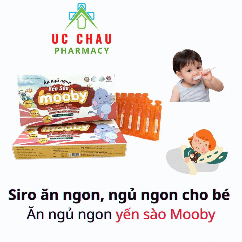 Eat and sleep well syrup for babies Mooby Van Tam Bird's Nest - Box of ...