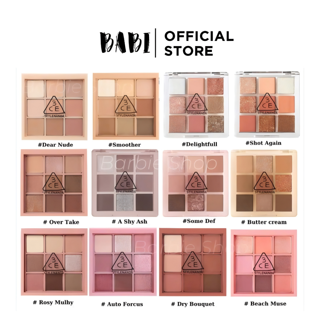 3ce Multi Eye Color Palette 9 Boxes 8.5g Full Color | Shopee Malaysia