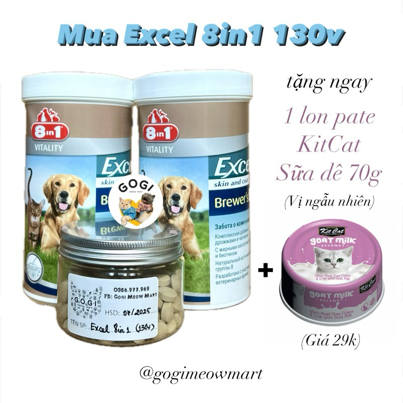 Excel 8in1 Hair Care Tablets for Dogs and Cats (Imported from Germany ...