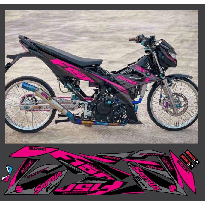 Satria fi f150 stamp black gray pink 1 mixed with many colors 3-layer ...