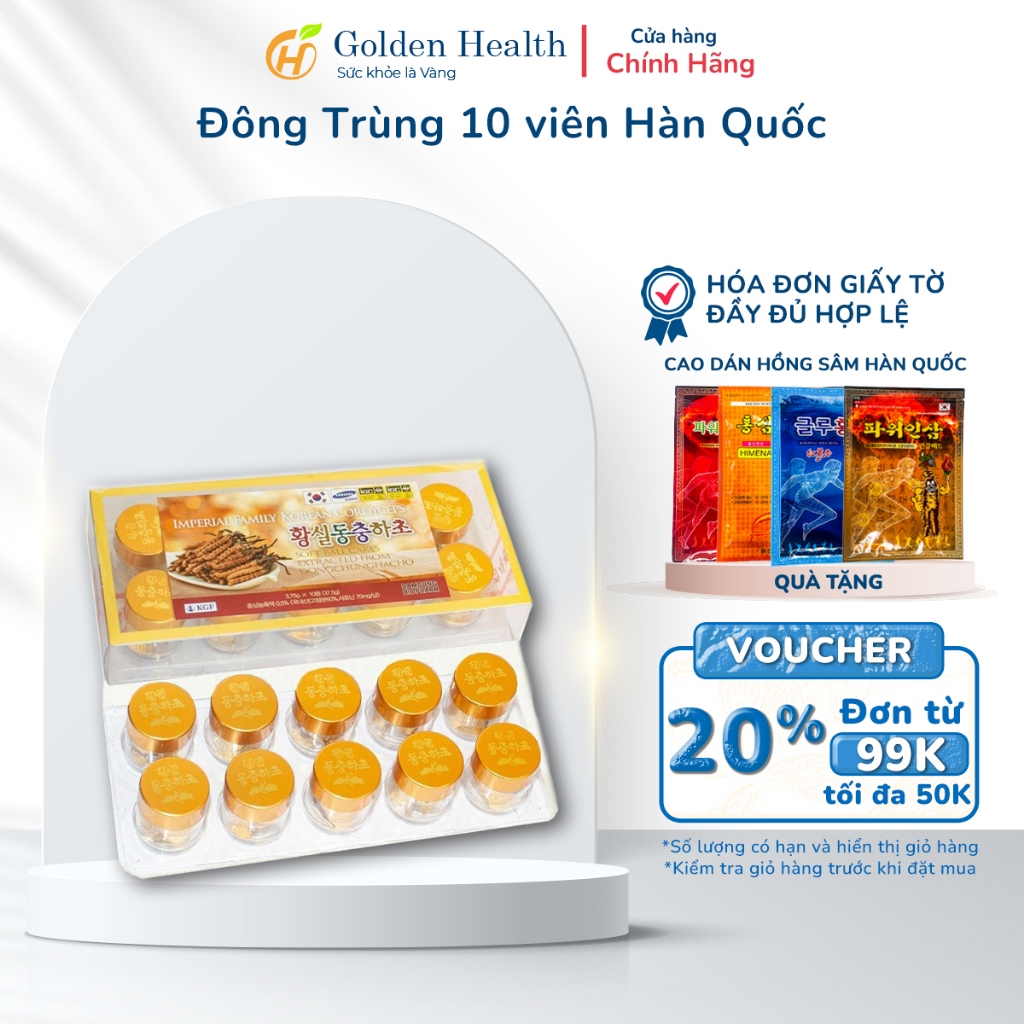 Korean cordyceps tablets GOLDEN HEALTH strengthens the immune system ...