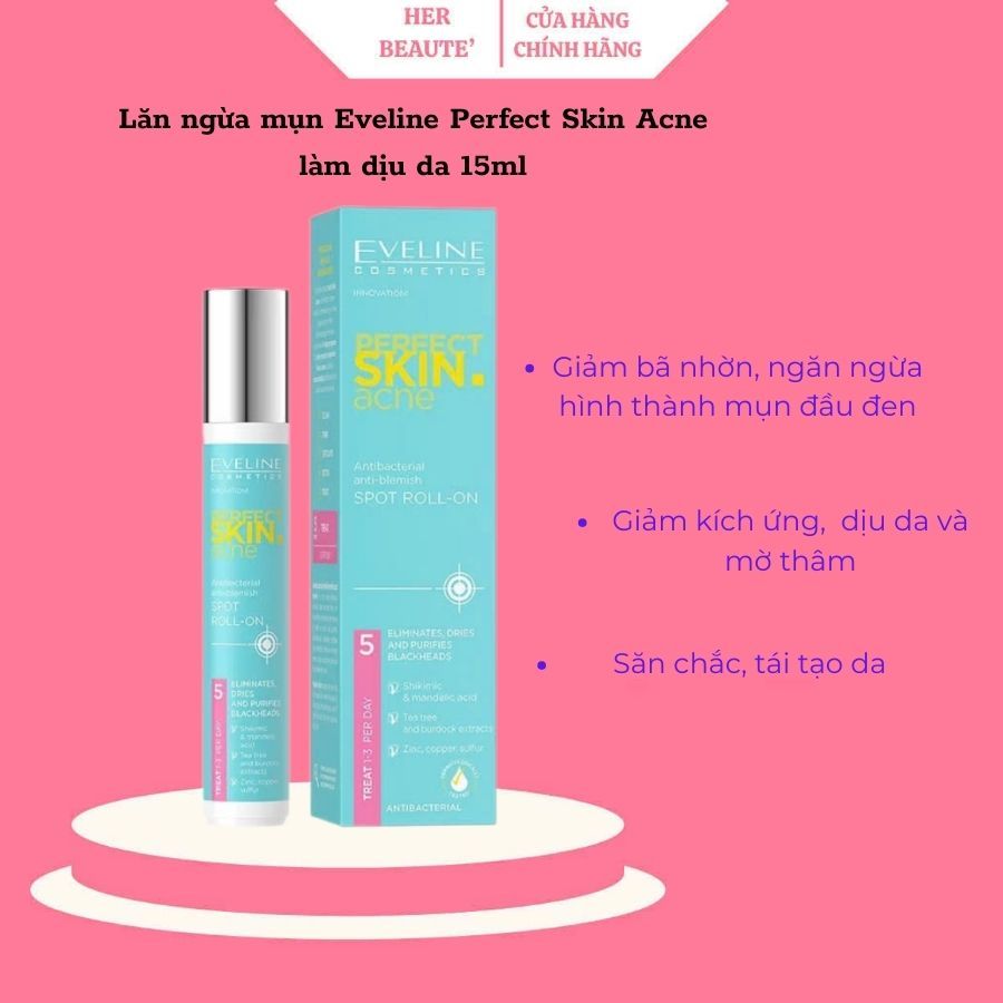 Eveline Perfect Skin Acne antibacterial and soothing anti-Acne roll-on ...