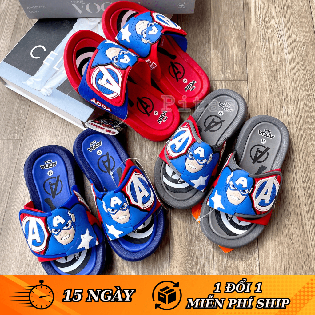 Genuine ADDA Superhero Avengers Boys Thai Slippers | Shopee Malaysia