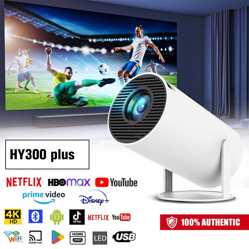 Hy300 Android 11 mini Projector Full HD Auto Keystone WiFi HDMI ...