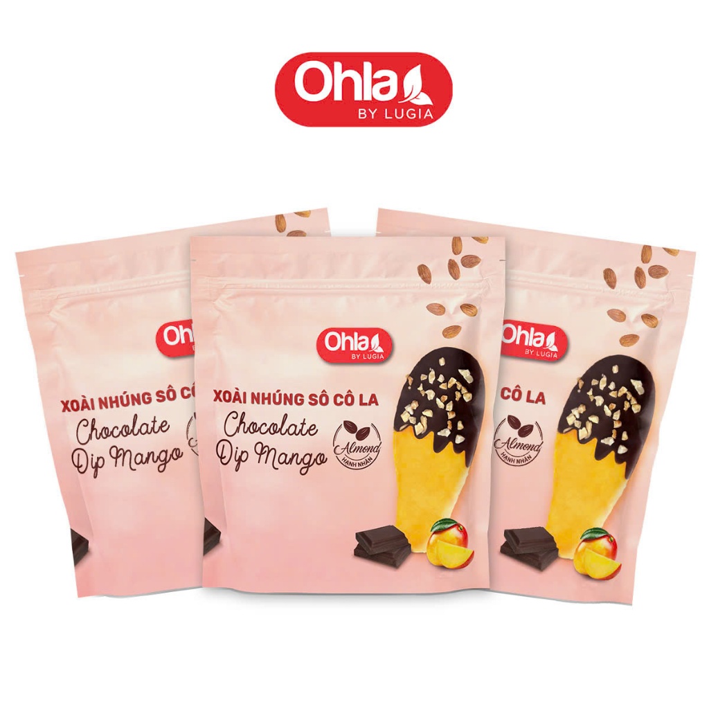 Ohla Almond Chocolate Dip Mango 100g | Shopee Malaysia