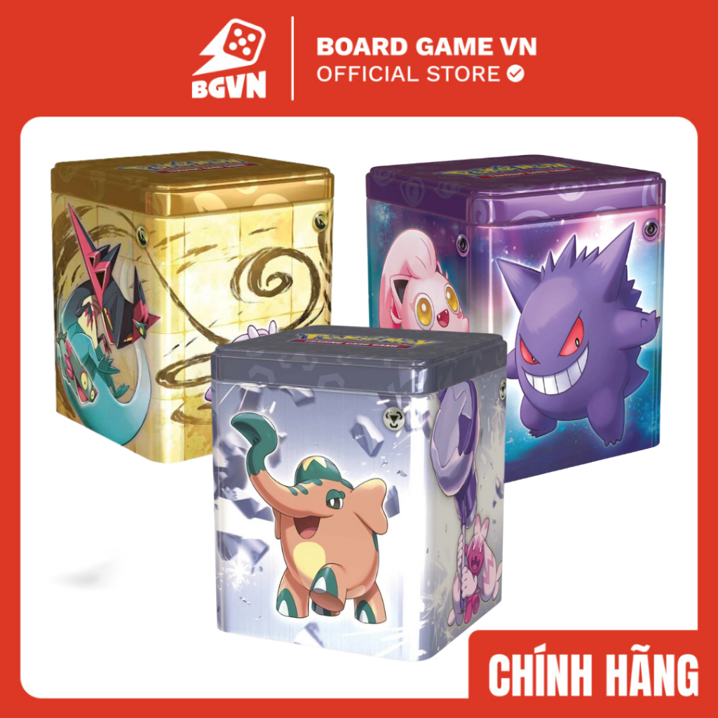 Pokemon Character Card Box, 24Q1 Stacking Tin Expansion Box | Shopee ...