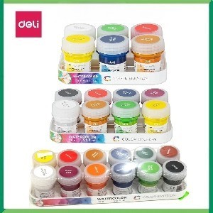 Deli Color Emotion C22 watercolor - 6/8/12 colors - brush included ...