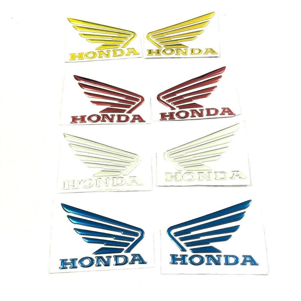 Honda Bird Wing Logo Stamp 3D Embossed Full Color Code ST2 | Shopee ...