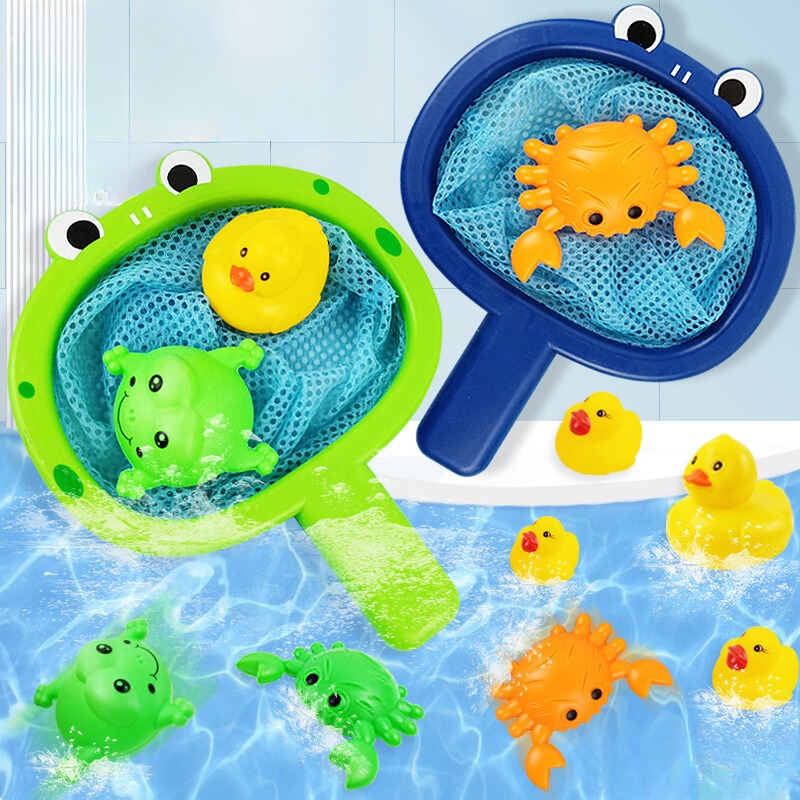 Fish Catching Racket Toy - Bathroom Toys with Many Animals Dropping the ...