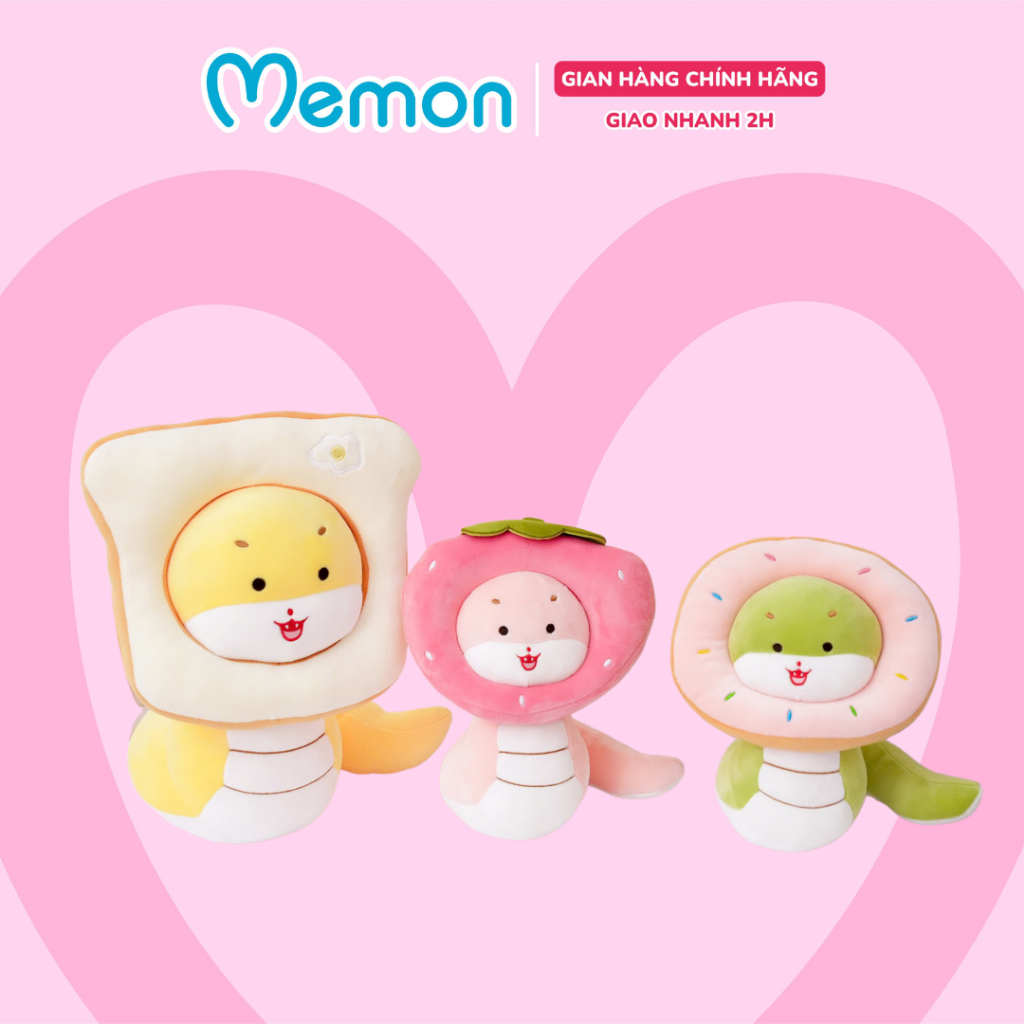 Memon baby snake teddy bear wearing donut bread, premium soft and ...