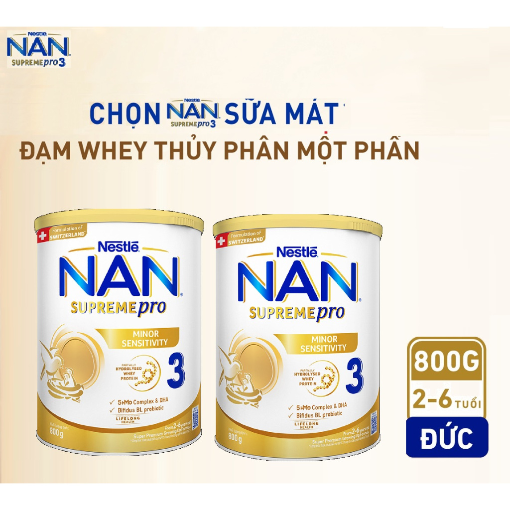 Nan Supremepro Powdered Milk Combo No. 3 800g (2 - 6 years old ...