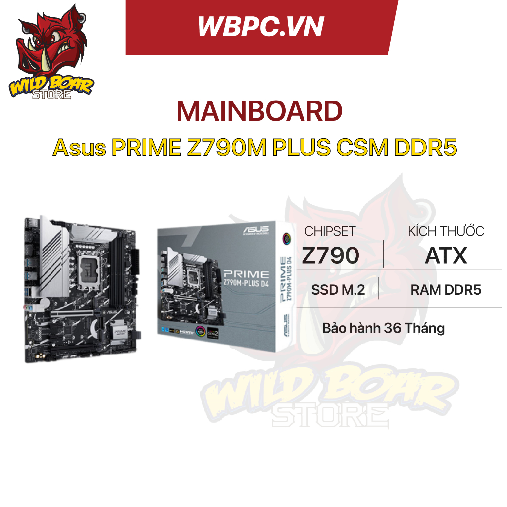 Asus PRIME Z790M PLUS CSM DDR5 Mainboard - Genuine | Shopee Malaysia