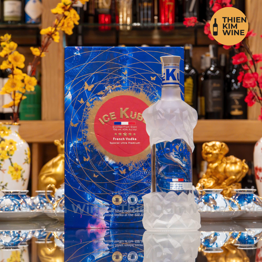 [Genuine] - Vip Gift Box Vodka Ice Kube Original 40% France - 750ml ...