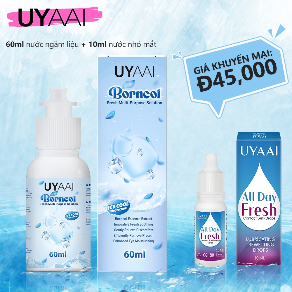 Lenslyric Little Droplets Premium lens Soaking Water Contact Lenses ...