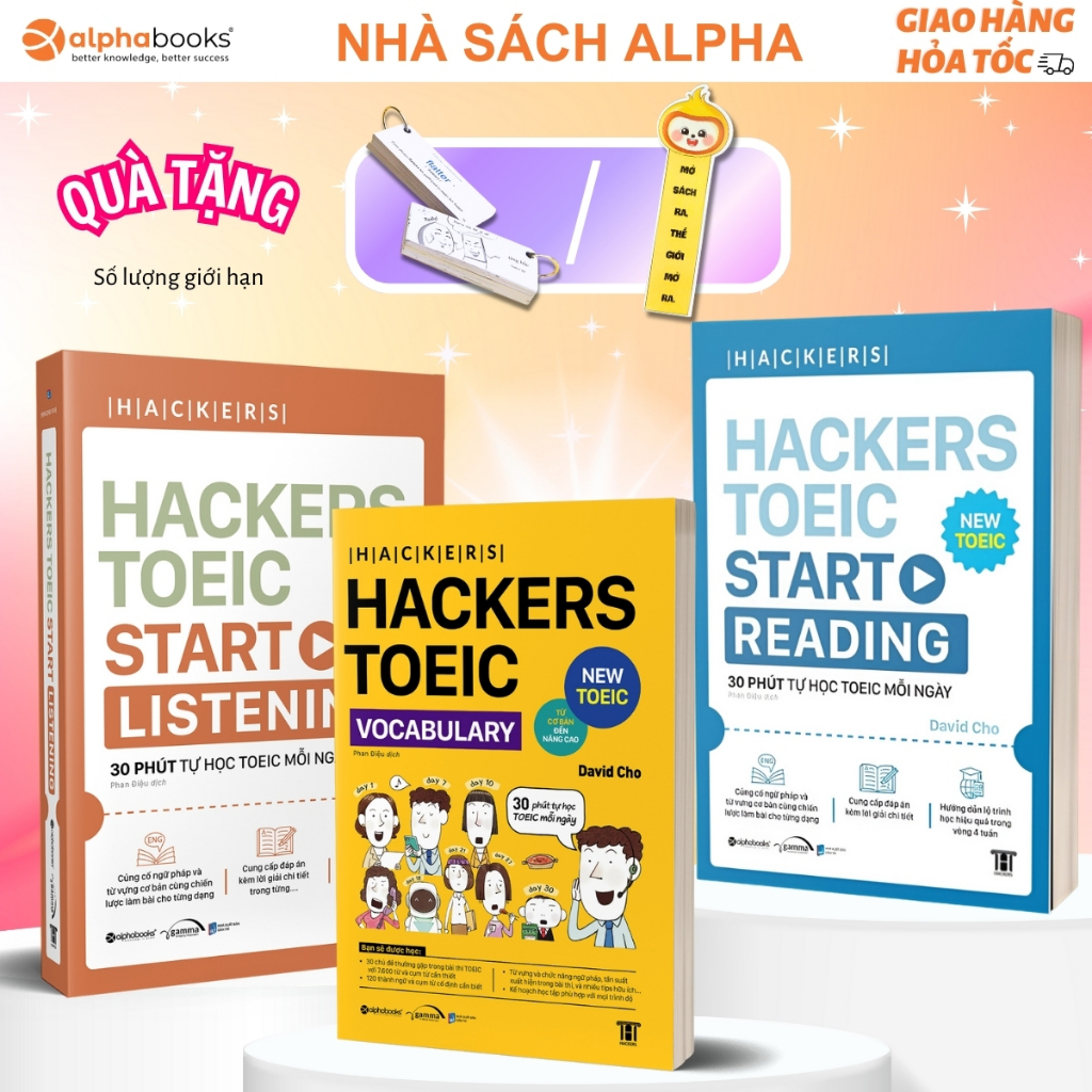 Hackers TOEIC Start Listening + Reading + Vocabulary Book Set - Conquer TOEIC 400+ TIPS (Odd ...