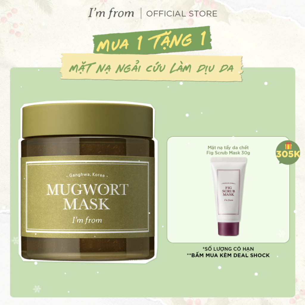 Mugwort Mask removes dead cells and soothes skin I'm From Mugwort Mask ...