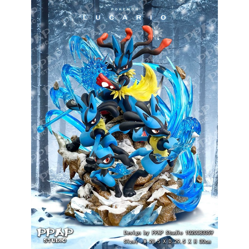 Pokemon figure, genuine Lucario family model PPAP studio | Shopee Malaysia