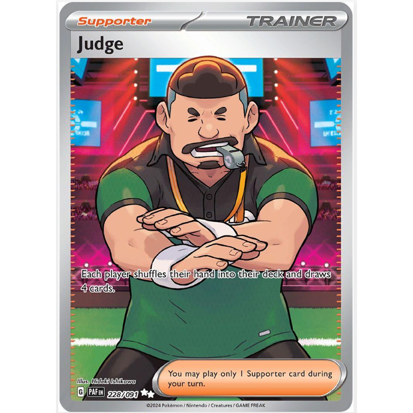 [Genuine] Pokemon Judge Card Game 228/091 - Paldea Fates - Full Art ...