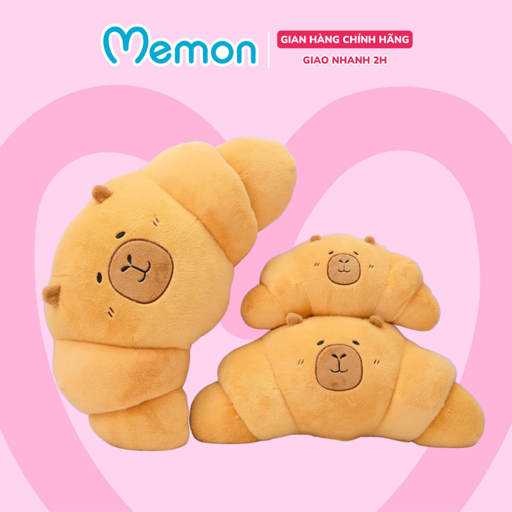 Croissant Memon croissant capybara teddy bear premium French bread ...