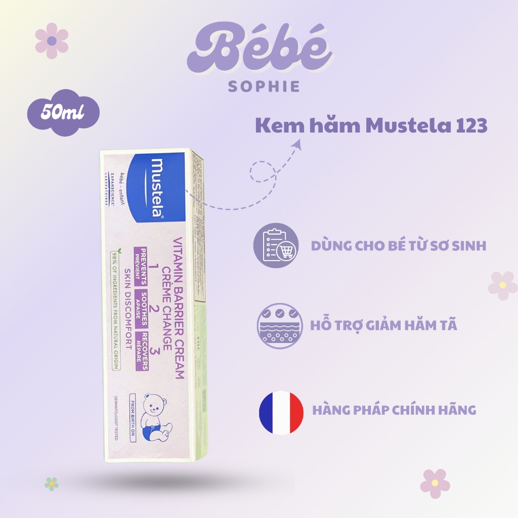 Mustela 123 CHANGE French diaper cream (Genuine imported) | Bebe Sophie ...