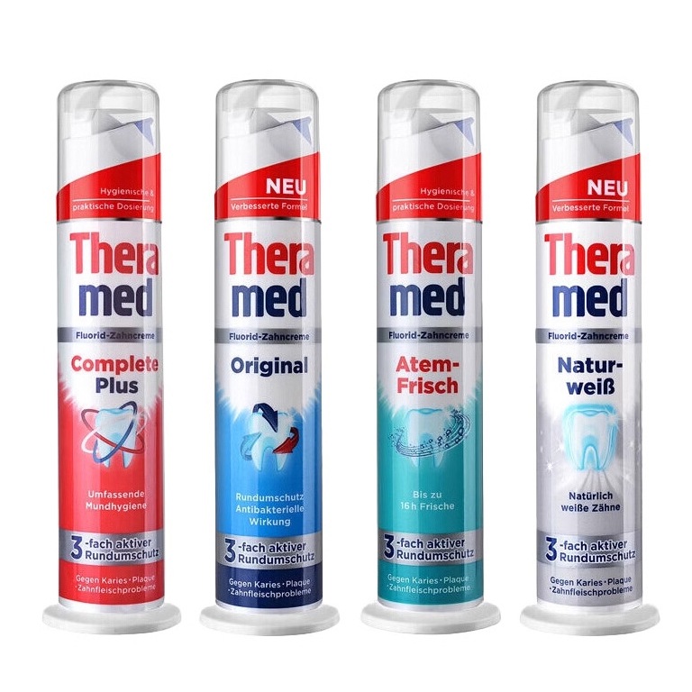 Theramed tooth whitening toothpaste prevents tooth decay and prevents ...