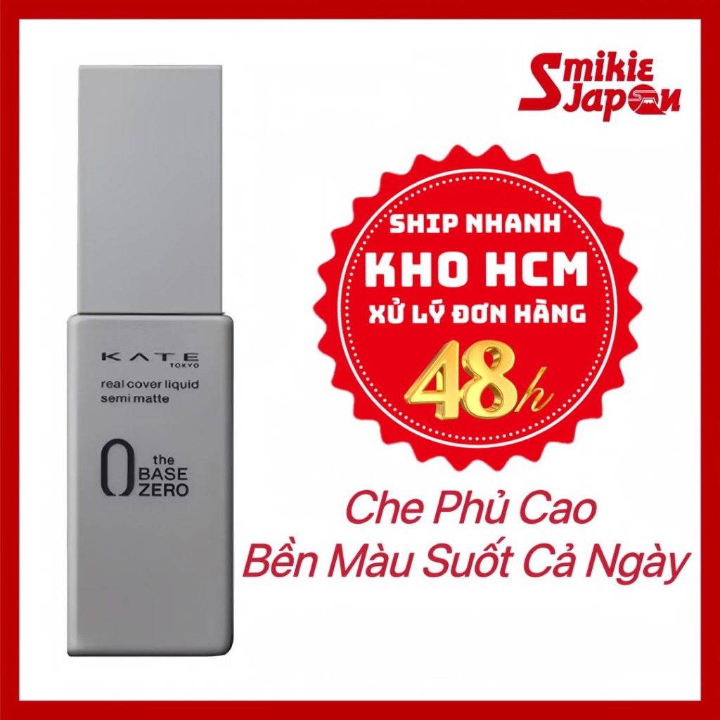 Kate Real Cover Liquid Foundation - Semi Matte Kate The Base Zero Japan ...