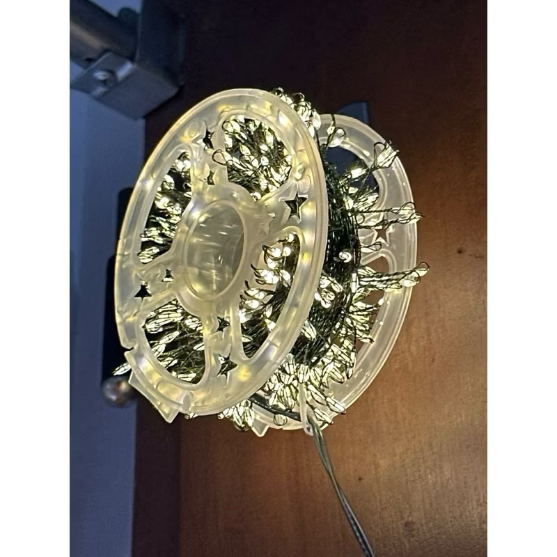 Firefly string - yellow, colorful led laurel tree roots (20m - 400 ...