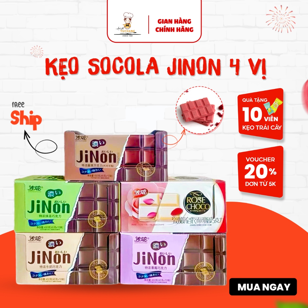 JiNon Chocolate Candy 4 Cool Flavors Father, Rose, Milk, Strawberry ...