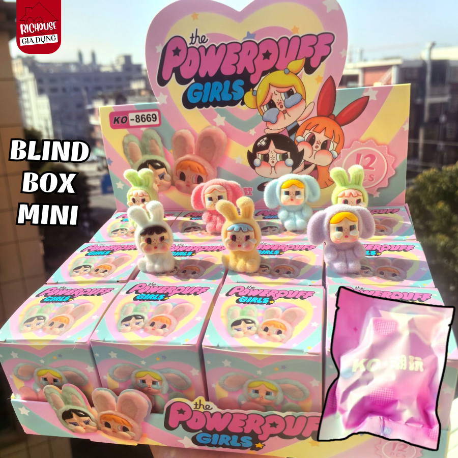 Box of 12 FullBox Powerpuff Girls, Labubu, Blind Box Mini Gifts for ...