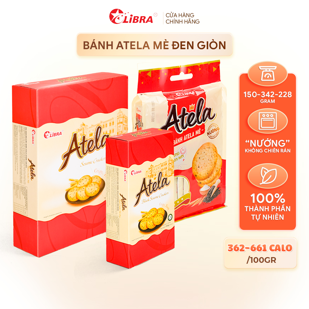 Atela Crispy Black Sesame Cracker - Healthy nutritious crunchy sweet and salty snacks, CNY ...