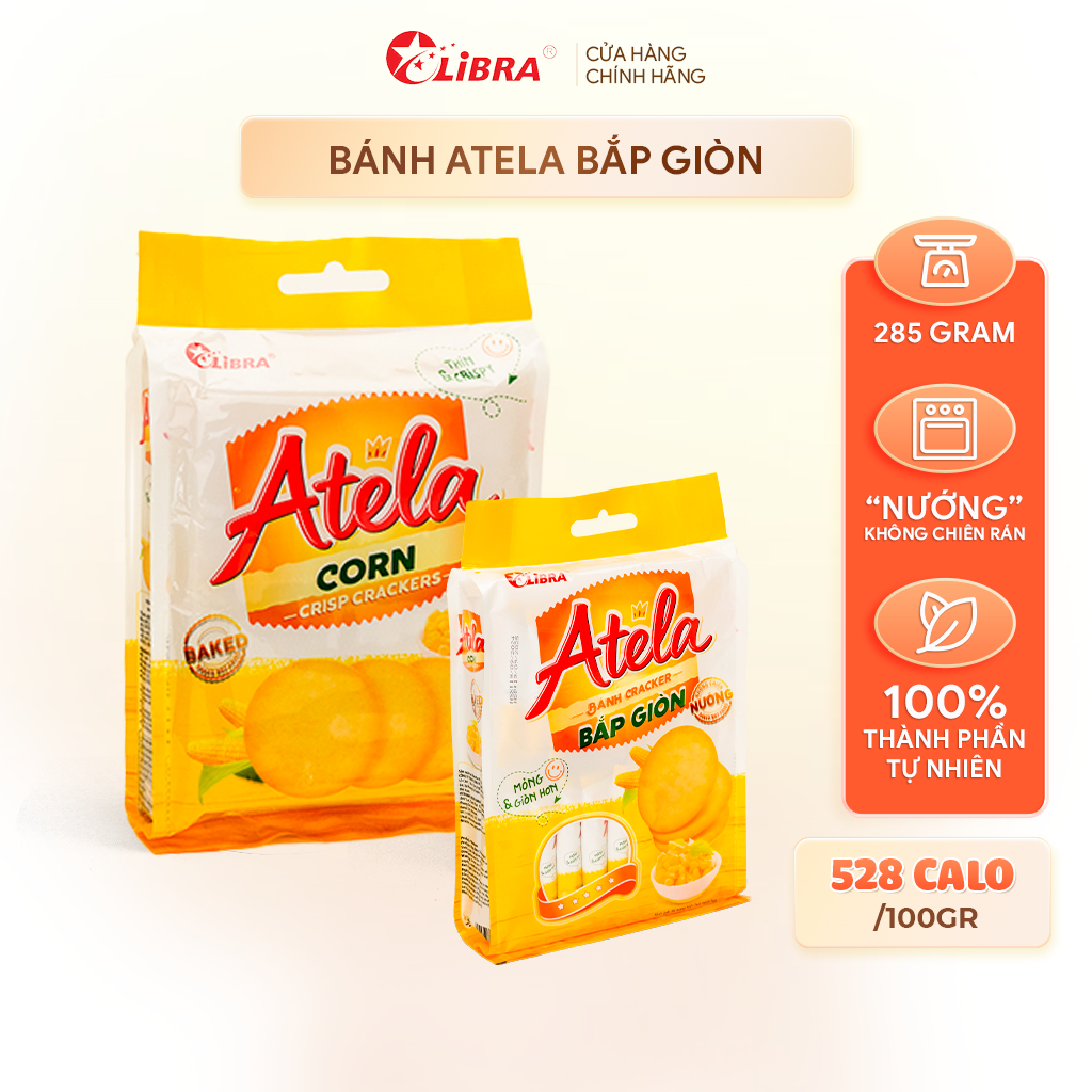 Atela Crispy Corn Cracker, Healthy Nutritious Crispy Sweet and Salty ...