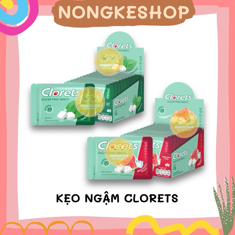 Box OF 10 PACKAGES OF THAILAND CLORETS SUGAR-FREE CANDY | Shopee Malaysia