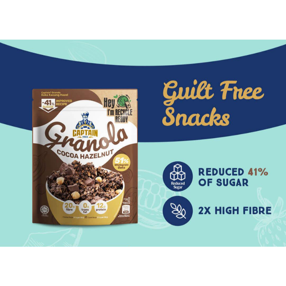 Captain brand cereal 200g - Granola Captain Oats [Expiry date: January ...