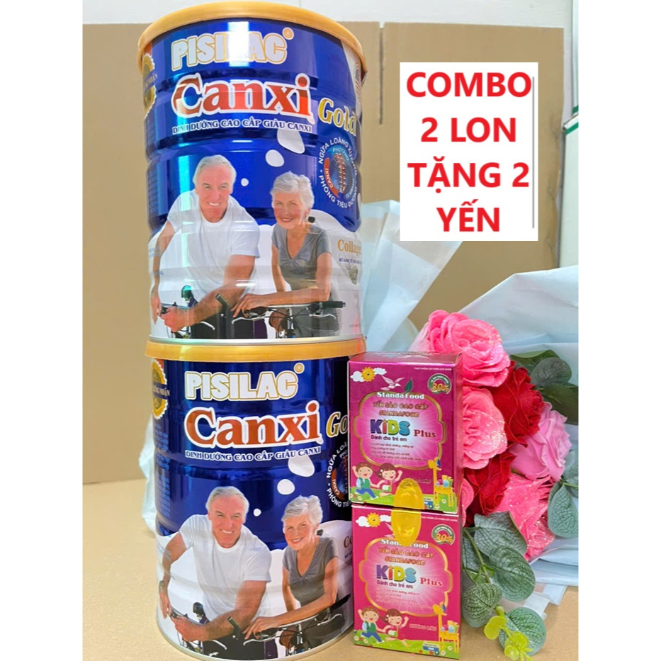 [Combo Of 2 cans] Pisilac calcium milk 900g for the elderly to support ...