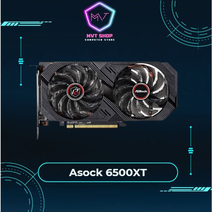 Vga - Genuine ASROCK RADEON RX 6500 XT PHANTOM GAMING D 4GB OC screen ...