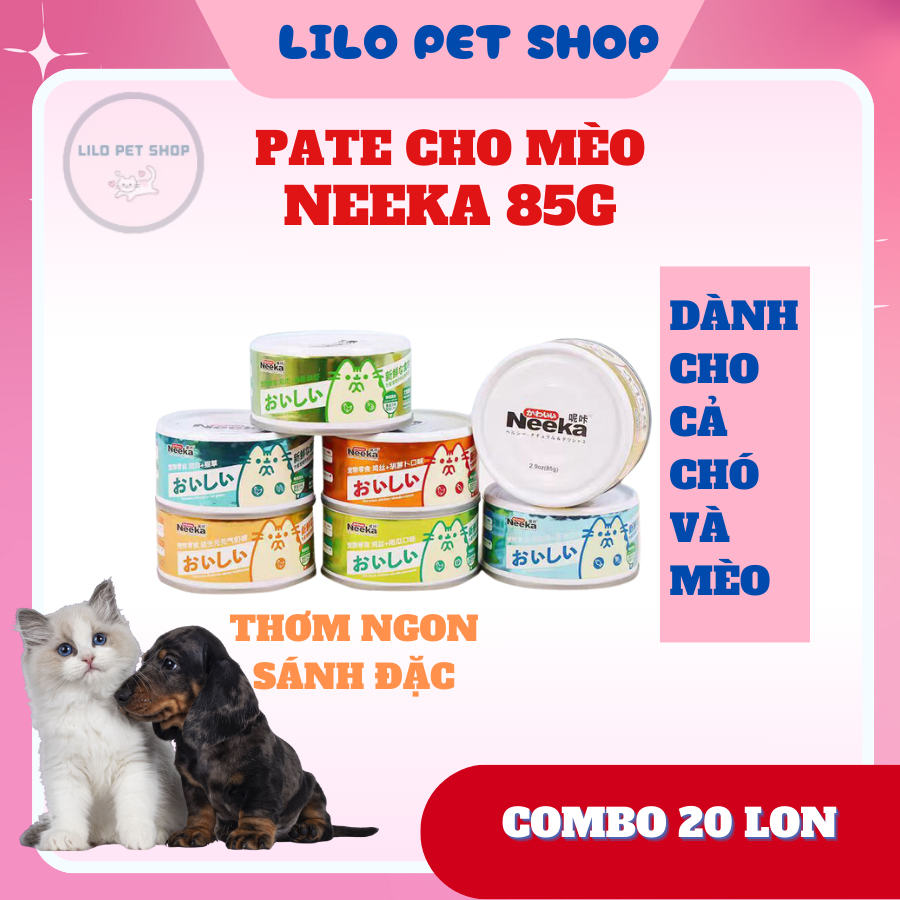 Combo of 20 cans of pate for dogs and cats Neeka pate 85g cans, dog ...