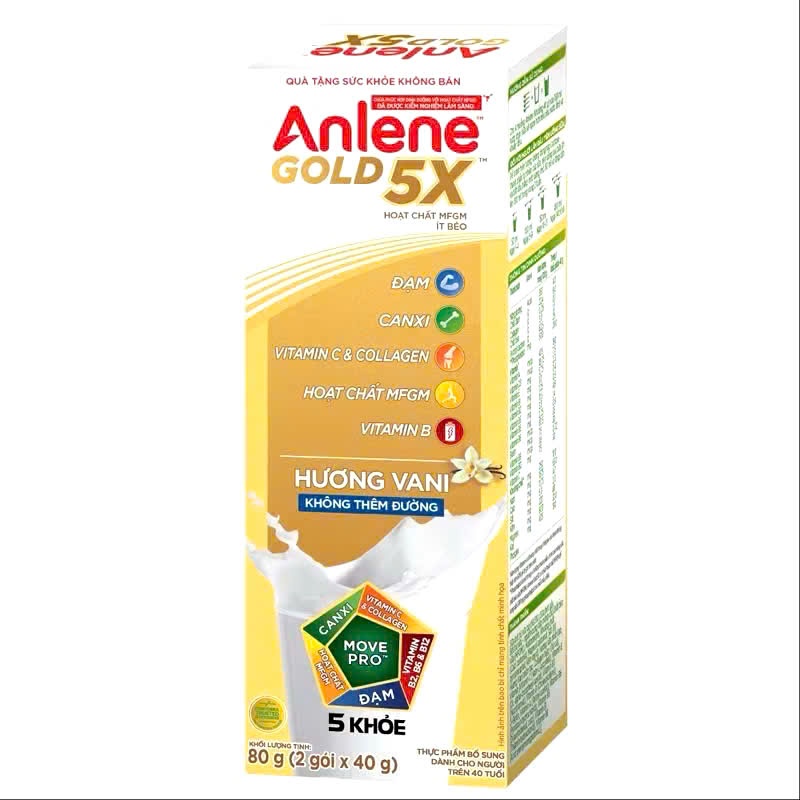 [DATE May 2025]Anlene Gold 5X Milk Convenient Trial Box (2 packs x 40g ...