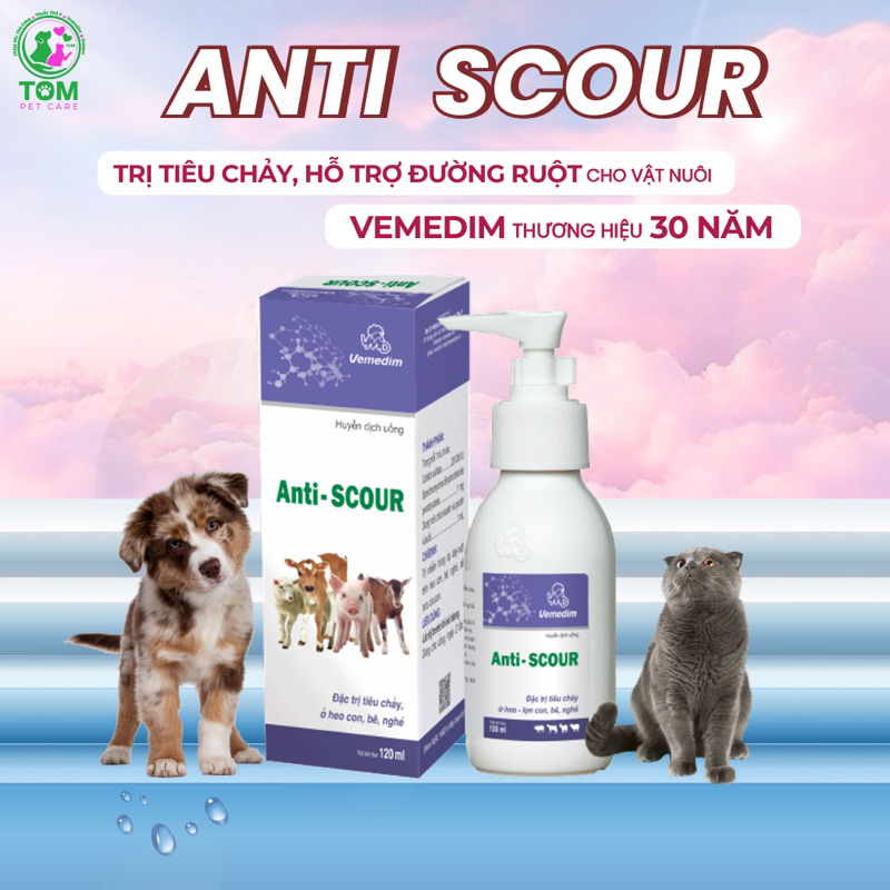 Anti SCOUR treats diarrhea, supports pet intestinal tract: Dogs, Cats ...