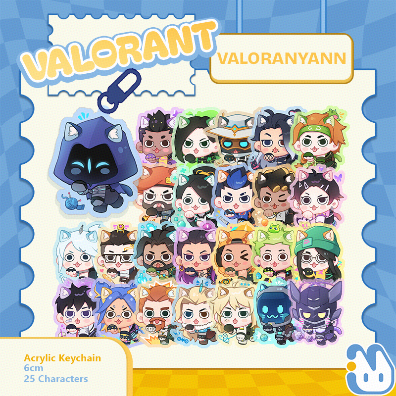 VALORANT game acrylic keychain (Valoranyann Ver.) | Shopee Malaysia