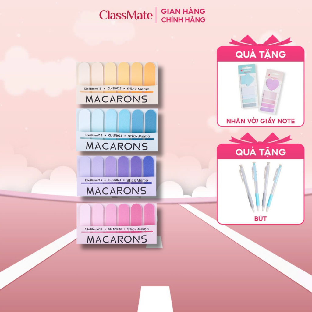 Classmate Bookmark Paper Macarons Note Paper Used to Mark Book Pages ...