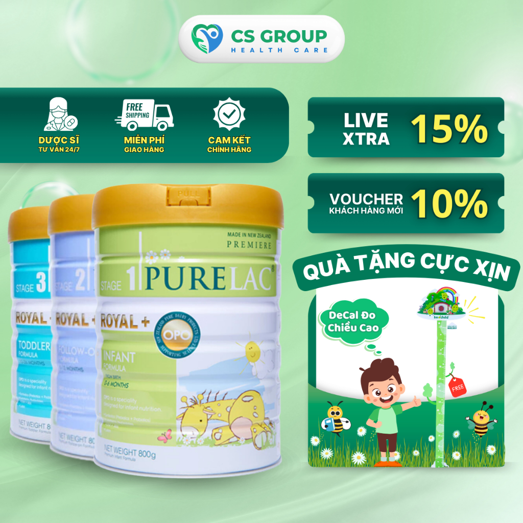 Purelac Powdered Milk No. 1, 2, 3 - 800gr - Comprehensive Development ...