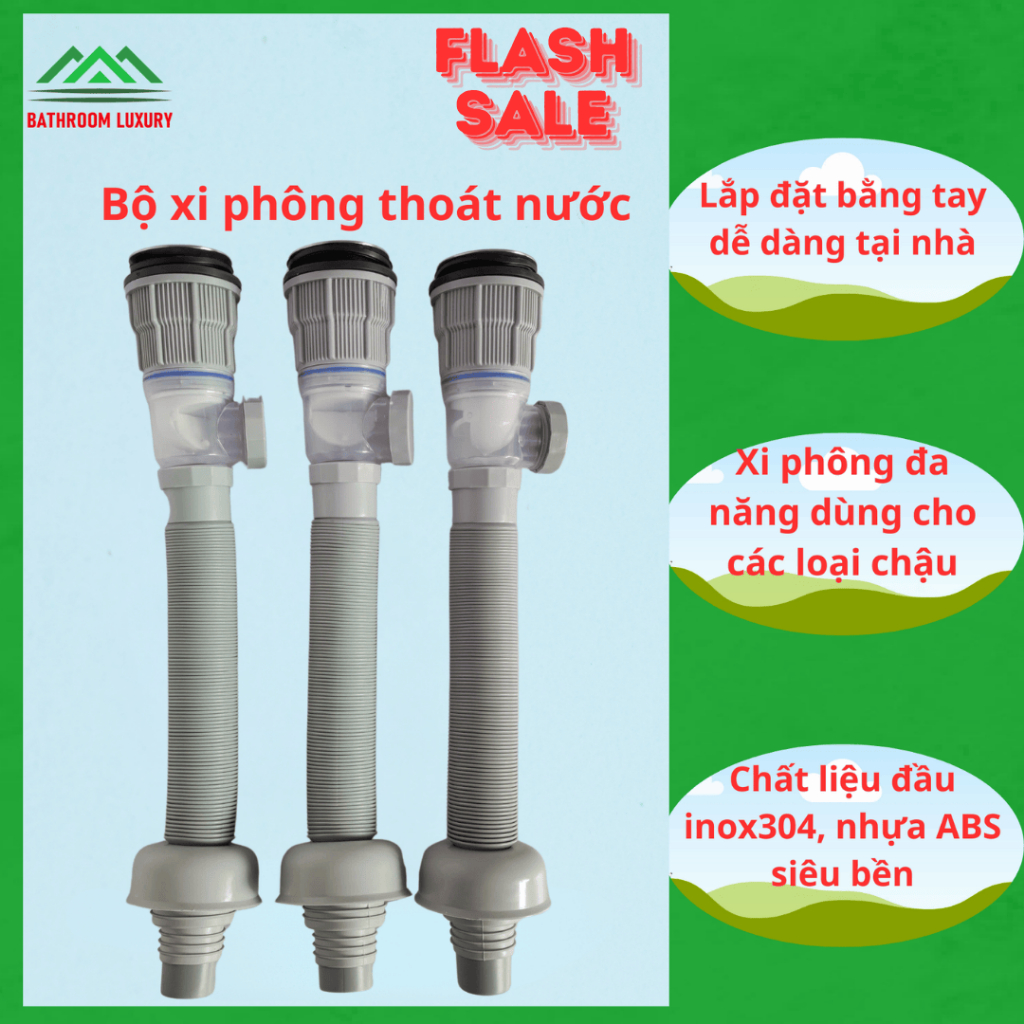 Multi-purpose drainage siphon for all types of sinks, smart siphon to ...