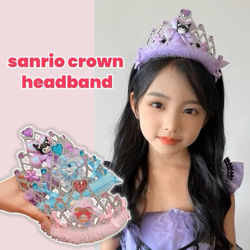 Cute kuromi cartoon princess crown for girls | Shopee Malaysia