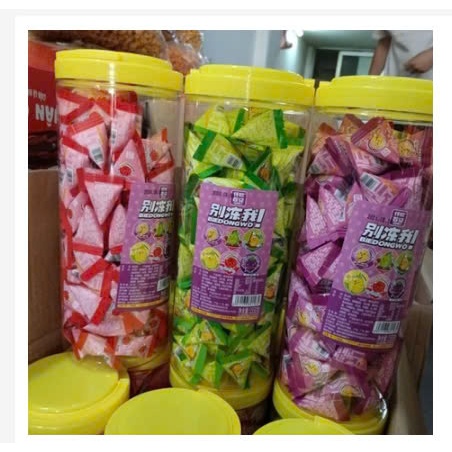 Jelly box with 3 fruit flavors Box of 160 triangle jelly with super ...