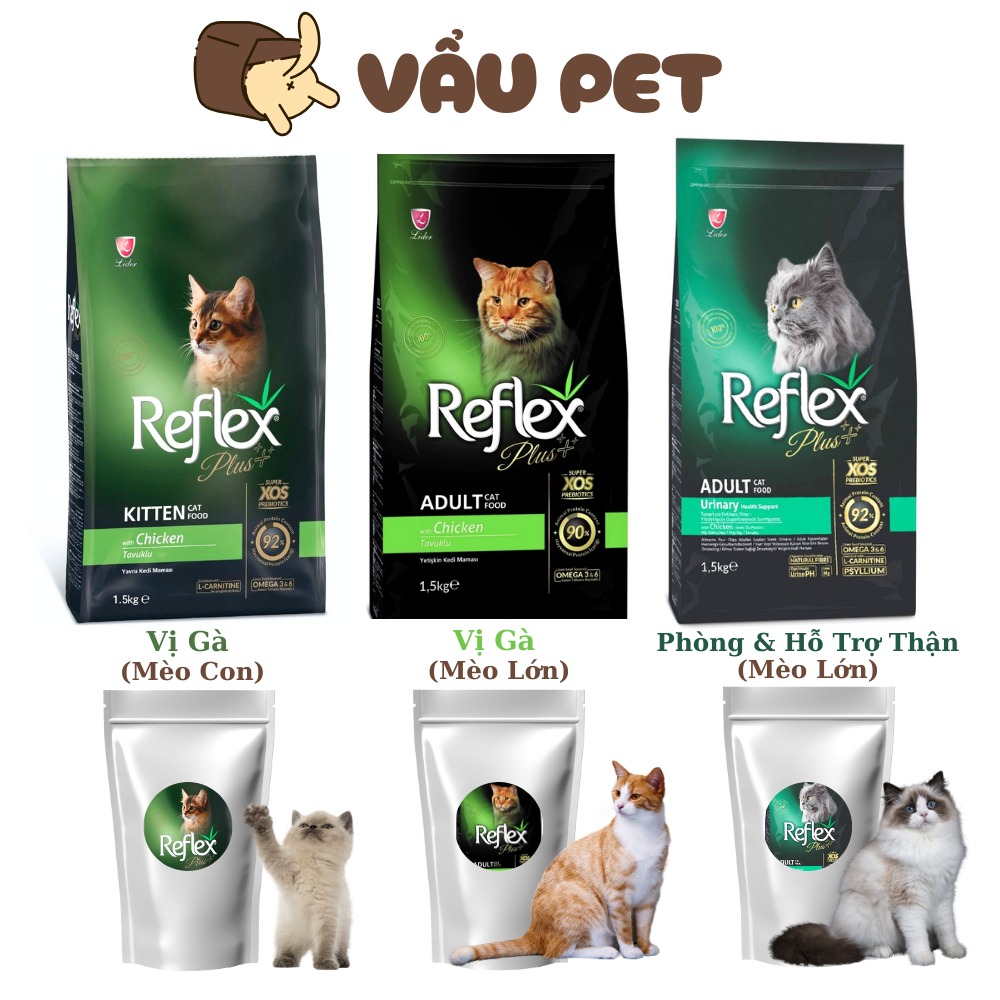 Reflex Plus Premium Cat Granules - Granules for Cats of All Ages 500g ...