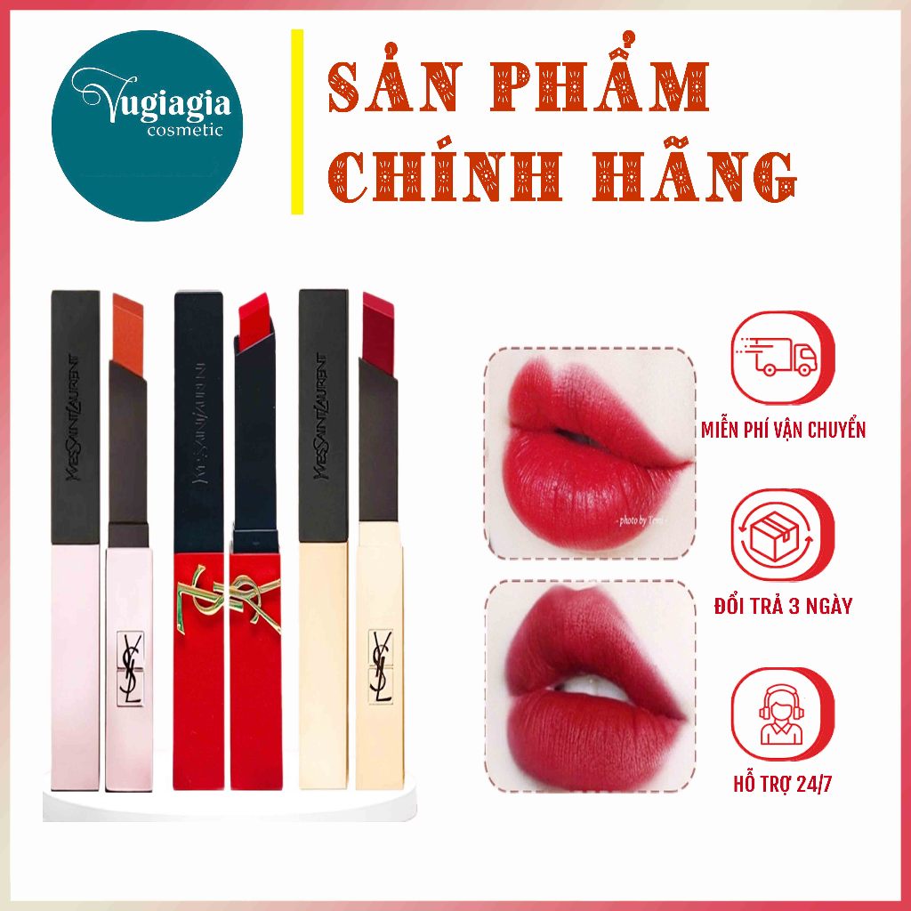 [Bill+Fullbox ] Ysl Lipstick 35/34/1966/317/316/21/28 - Genuine Ysl Slim Velvet Radical | Shopee ...