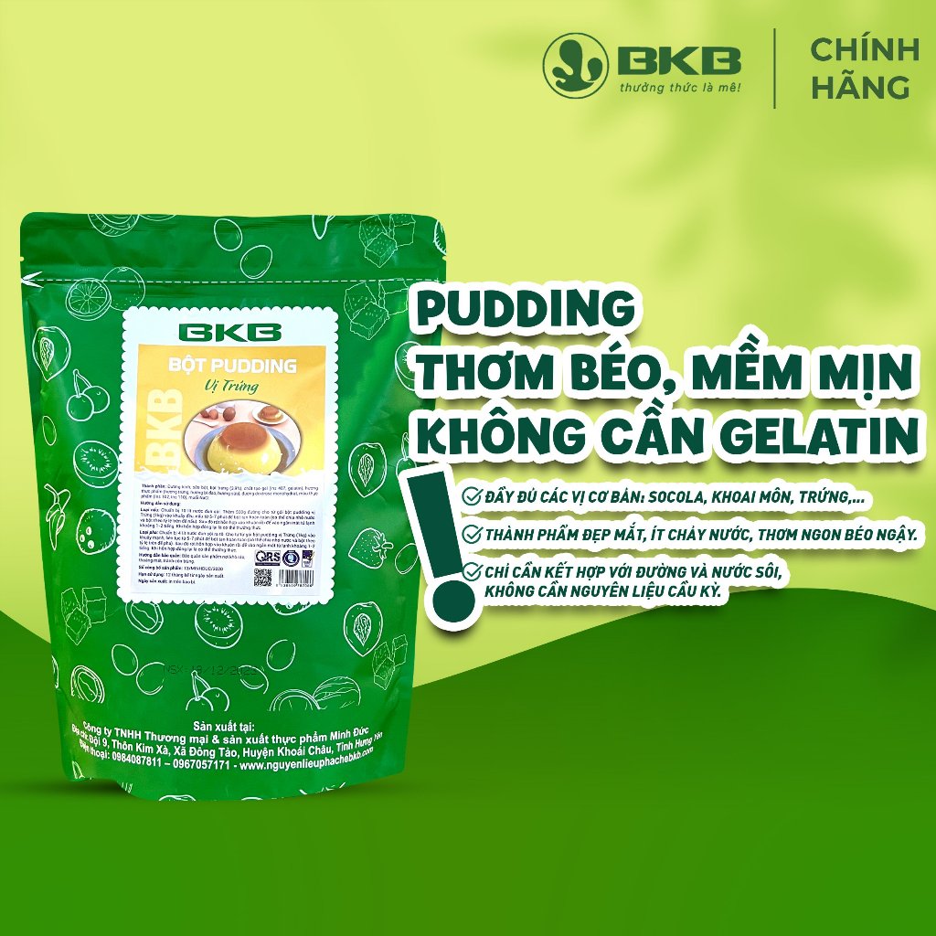 Bkb egg pudding powder 1kg package cooked with 10 liters of water to ...