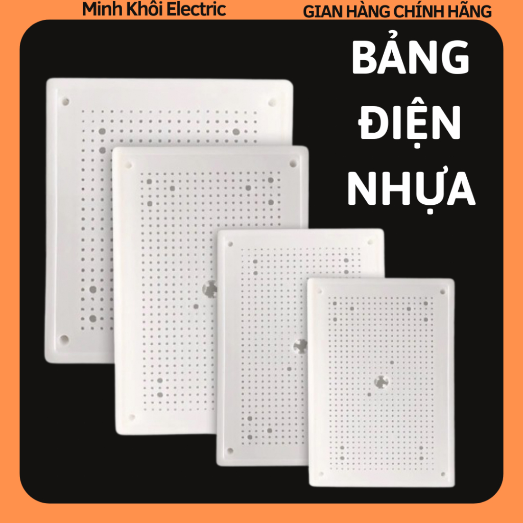 Plastic electrical panels of many sizes, perforated circuit boards ...